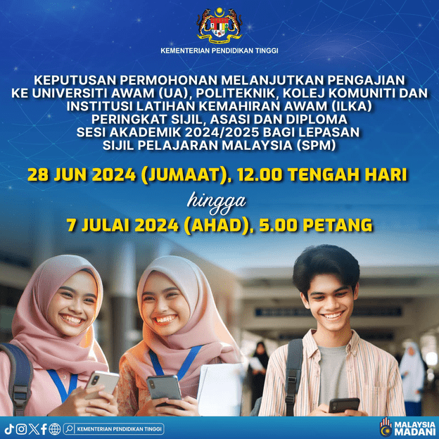 Tarikh Penting UPU 2024-2025 Online Intake Ke UA Politeknik